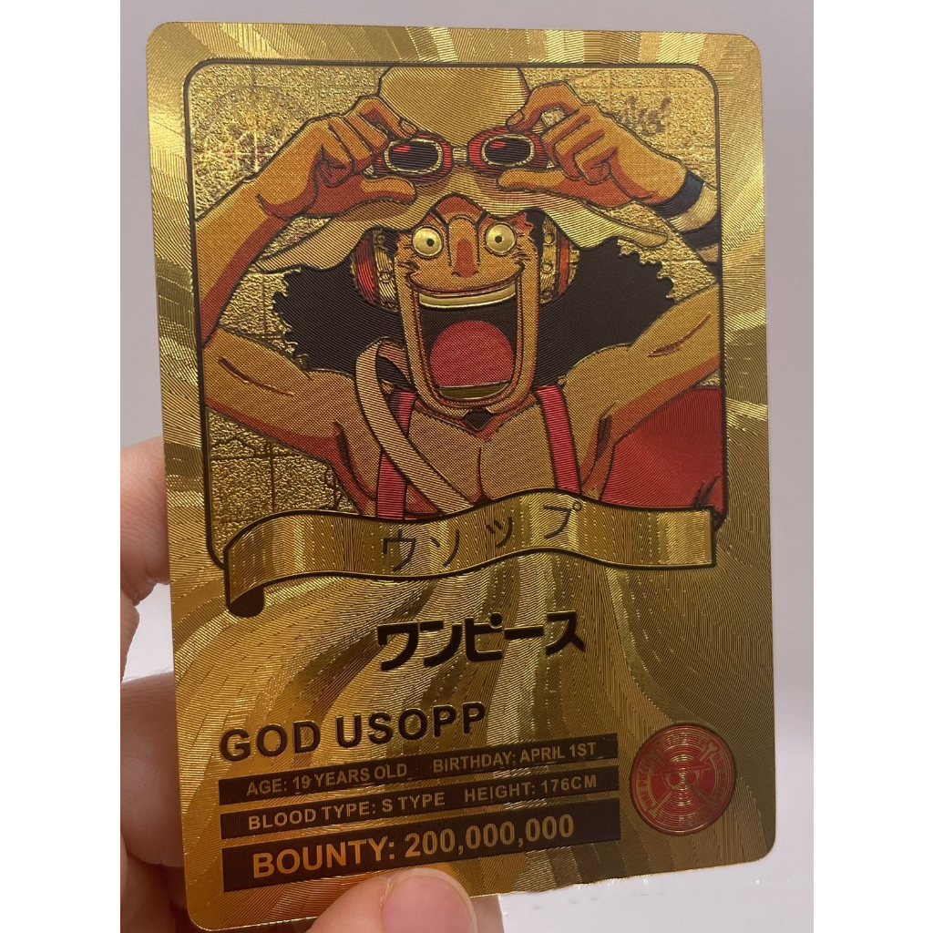 One Piece Gold plated bounty card ( J Store ) | Shopee Malaysia