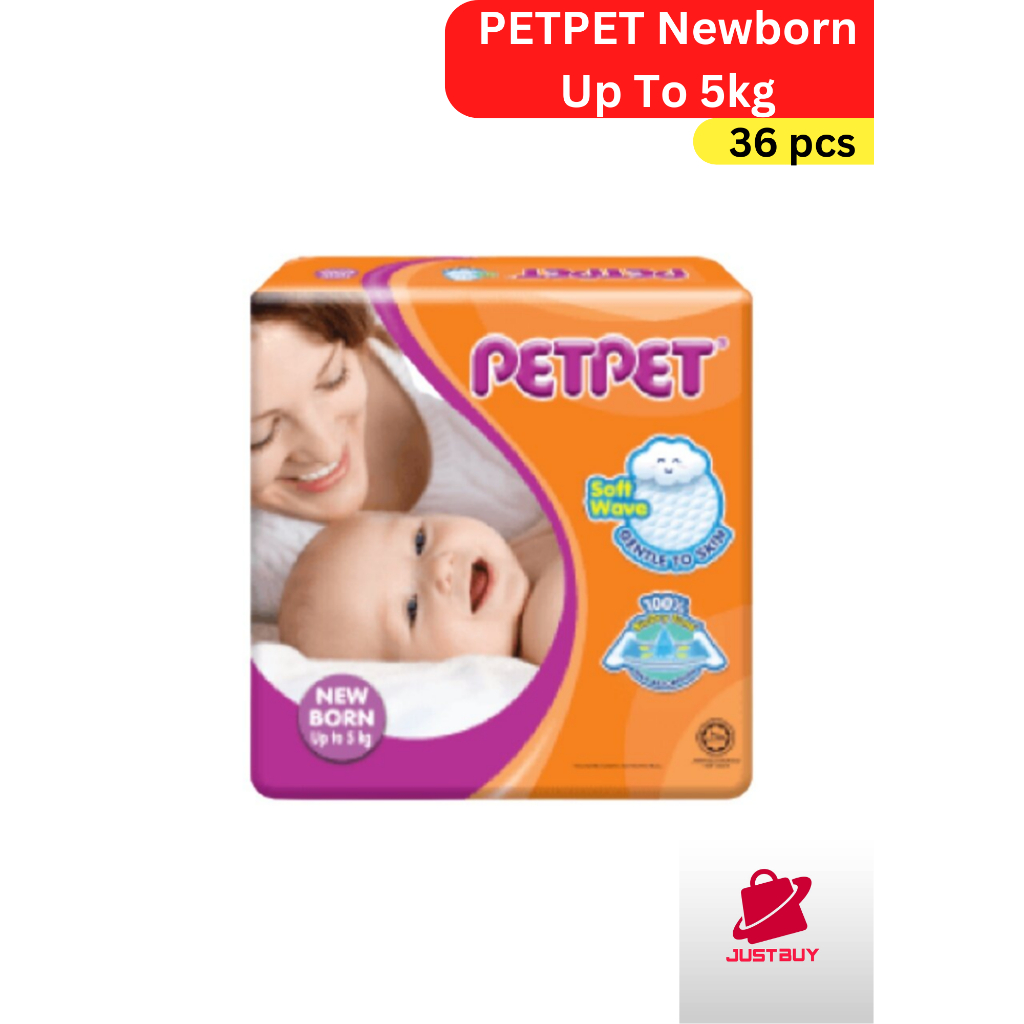 Petpet Softy for Newborn up to 5 kg (36pcs) | Shopee Malaysia