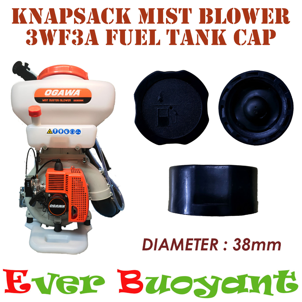 3WF3A KNAPSACK MIST BLOWER FUEL TANK CAP \ PENUTUP TANGKI MINYAK MESIN ...