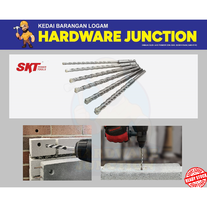 SDS SKT DRILL BIT CONCRETE MASONRY ROTARY HAMMER DRILL BIT 5.5MM - 20MM ...
