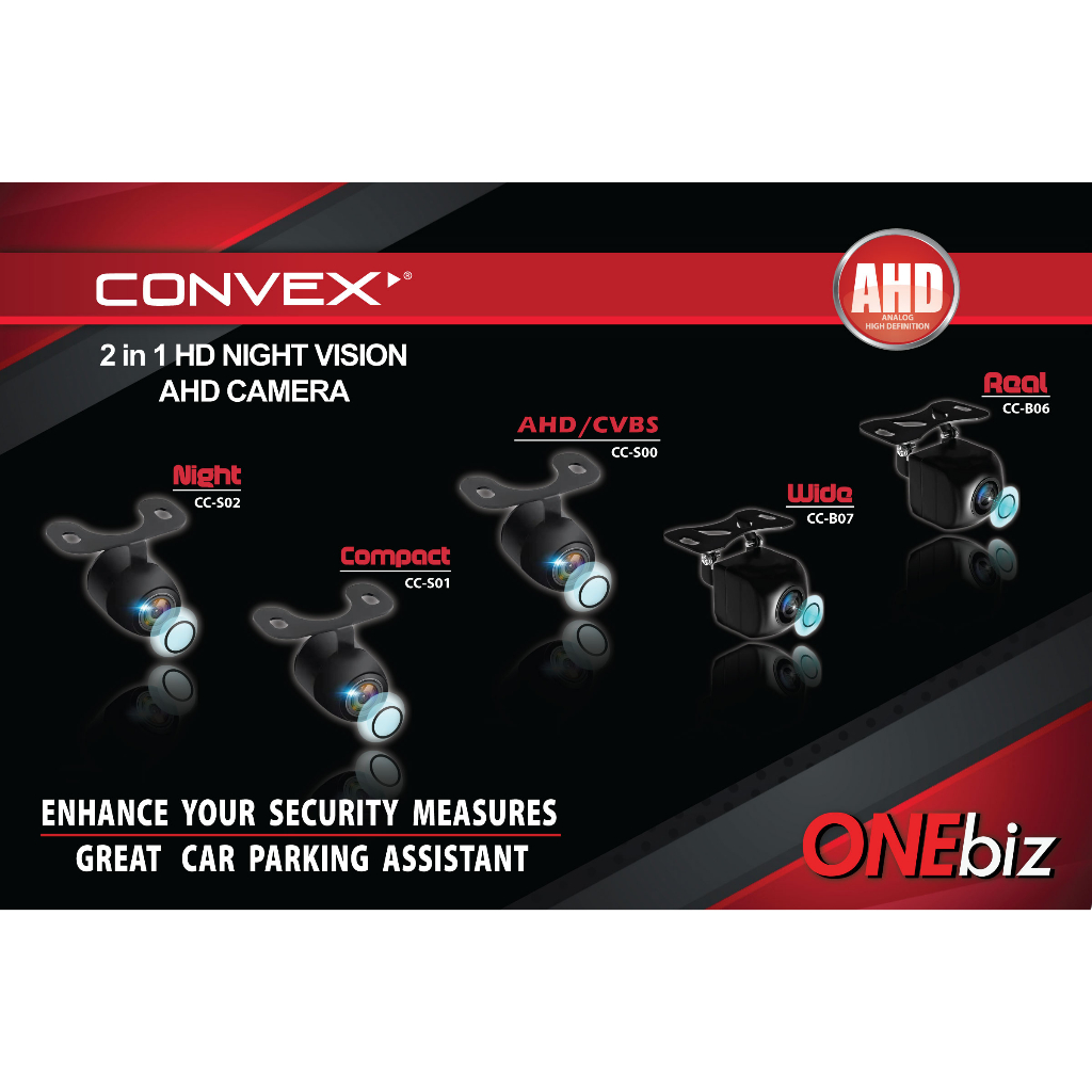 Convex 2 in 1 HD Night Vision AHD Camera - AHD / CVBS CC-S00 Compact CC ...