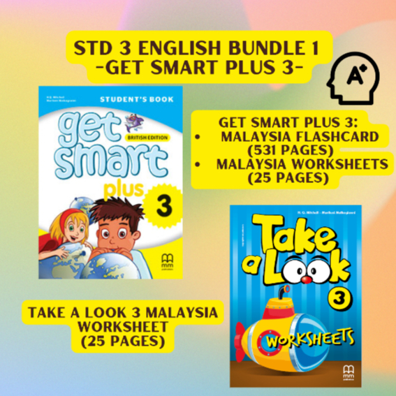📚 [SOFT COPY/PDF] Primary School Standard 3 English Printable Bundle 1 get smart plus 3 series ...