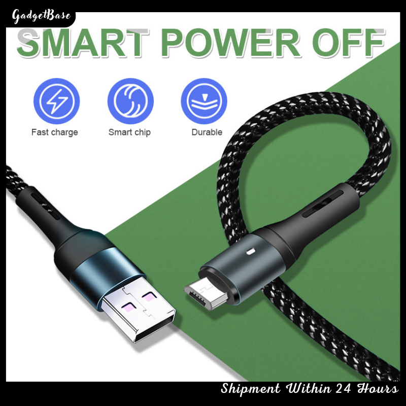 Fast Charging Mobile Phone USB Data Cable Smart Power Off Automatic ...