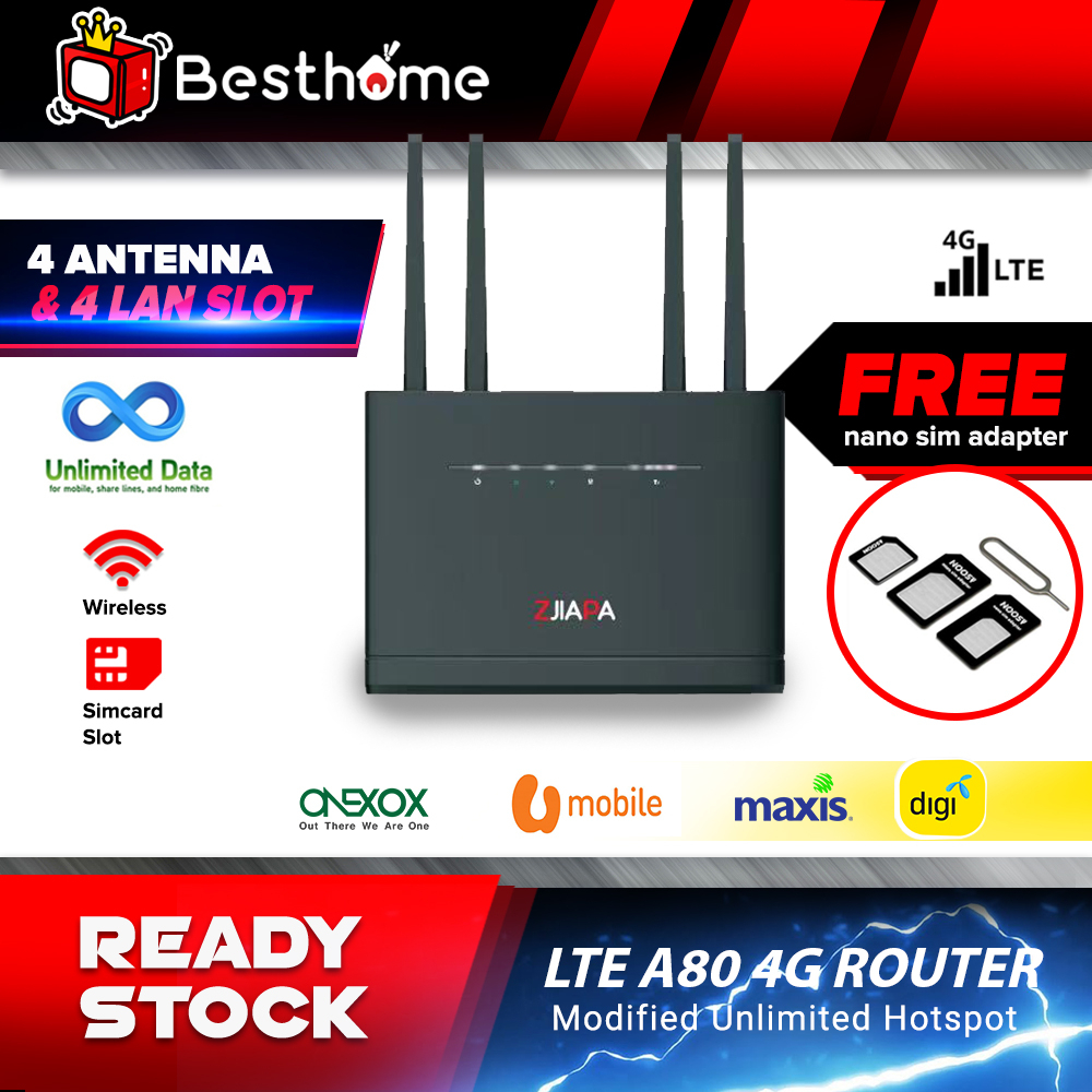 New Modified Unlimited Hotspot for Malaysia Telco 4G LTE Modem A80 /A60 ...