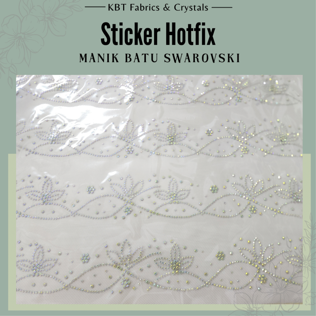Batu Crystal AB Sticker Hotfix Batu Manik Copy Swarovski Tampal Premium ...
