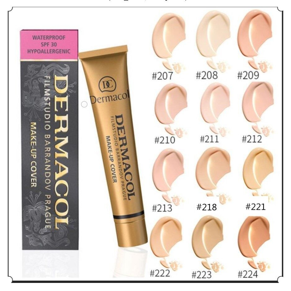 DERMACOLL FOUNDATION COVER MAKEUP (21Pcs) | Shopee Malaysia