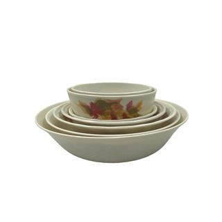 Jimart Kitchenware Set Plates Soup Bowl Colorful Plastic Melamine Set ...