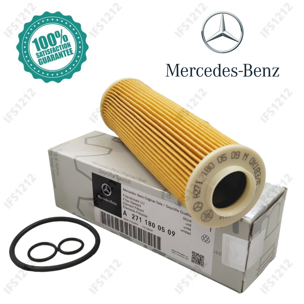 🇲🇾READY STOCK🔥 A2711800509 OIL FILTER MERCEDES W203 W204 W211 CGI ...