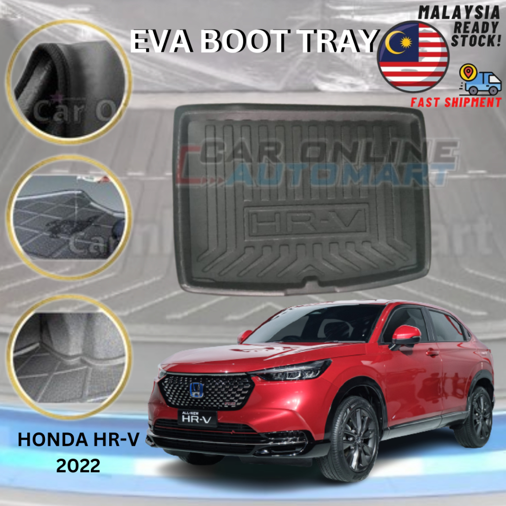 For HONDA HRV 2022 EVA Copolymer Car Boot Tray Trunk Tray Luggage Cargo ...