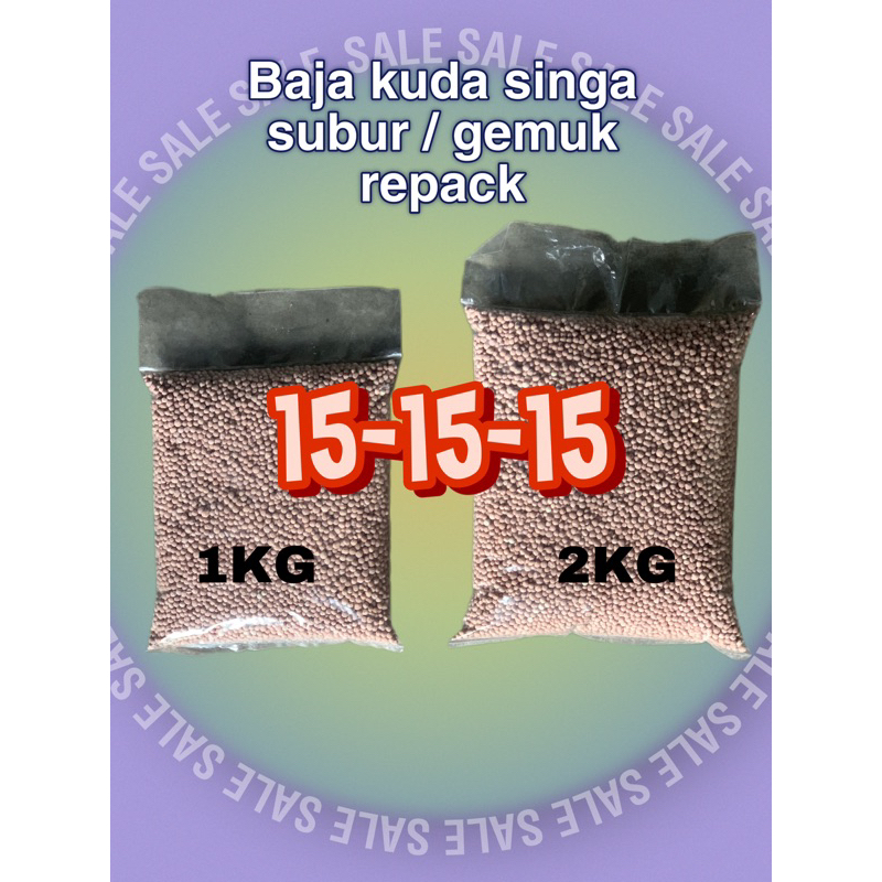 1-2KG Baja Gemuk Kuda Singa (Nitrophoska Green 15-15-15+2S) | Shopee Malaysia