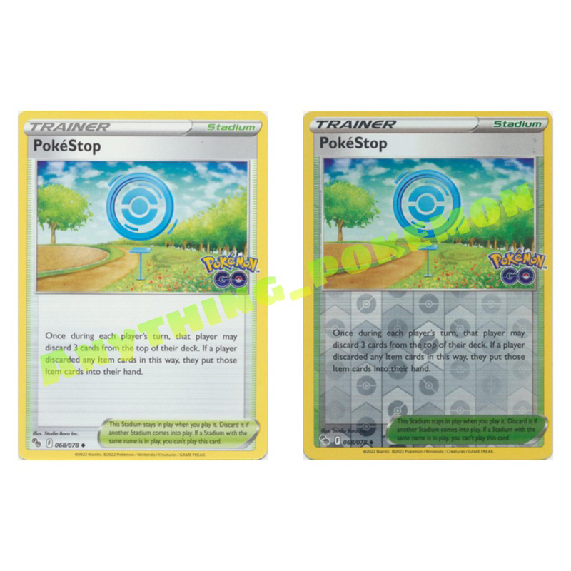Pokémon Trainer Card - Pokestop 068/078 NORMAL/REVERSE HOLO | Shopee ...