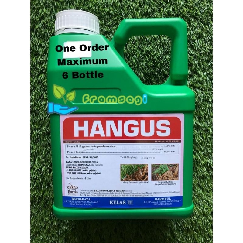HANGUS 4L Weed Killer (Racun Rumput Lalang/Ubat rumput/Racun Rumput ...