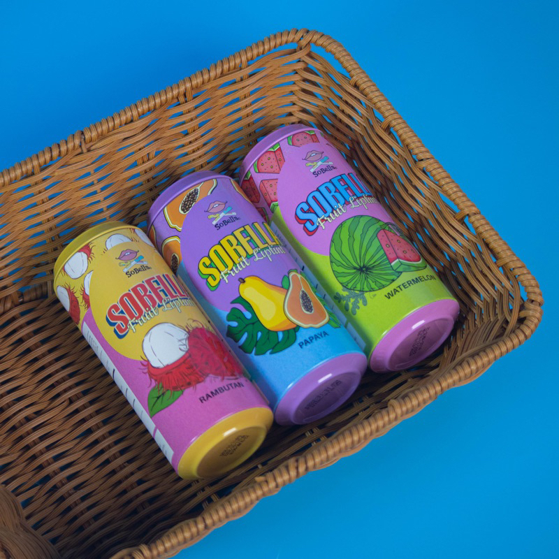 Sobella Lip tint New Colour Rambutan Watermelon Papaya warna tahan lama ...