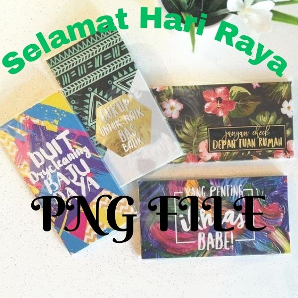 DIY PNG FILE Sampul Raya Aidilfitri 2023 Eksklusif Blank Template ...