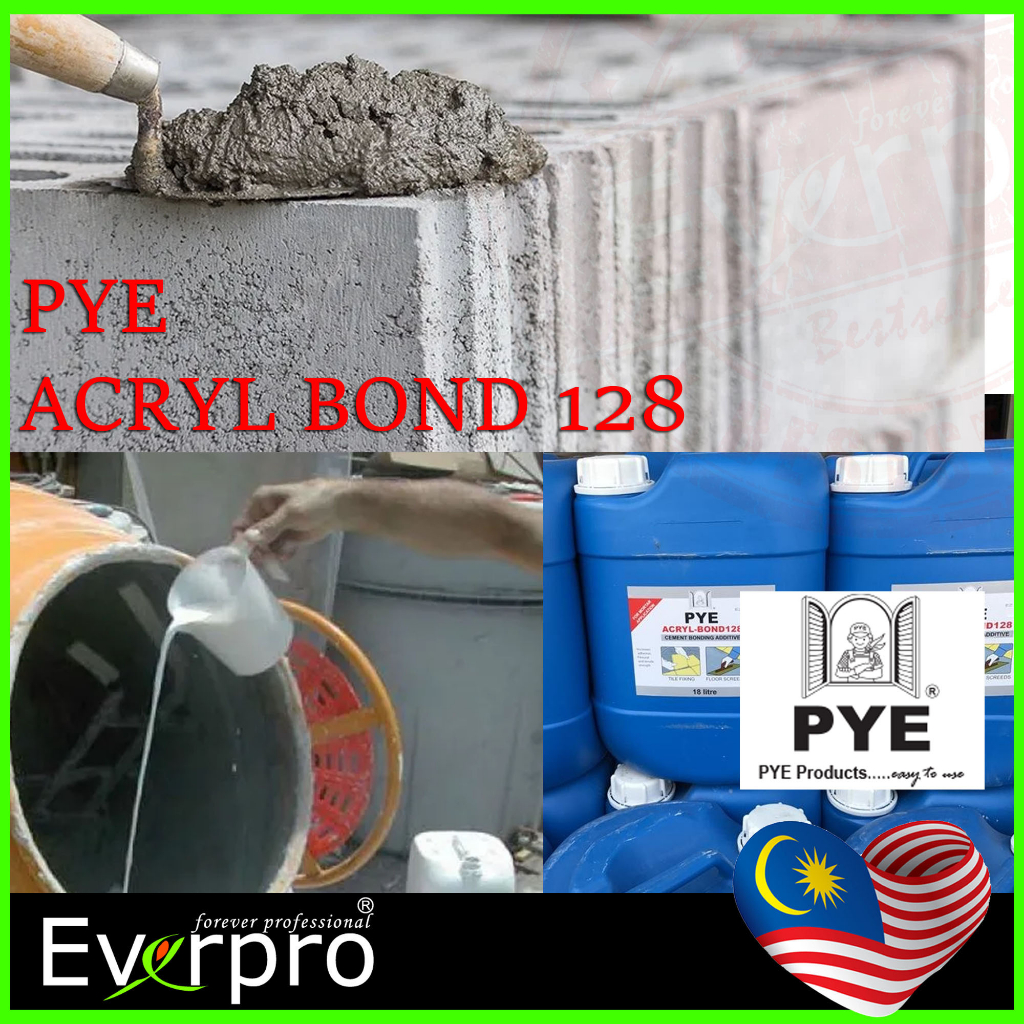 PYE ACRYL BOND 128- 4LITRE (SUSU CEMENT) | Shopee Malaysia