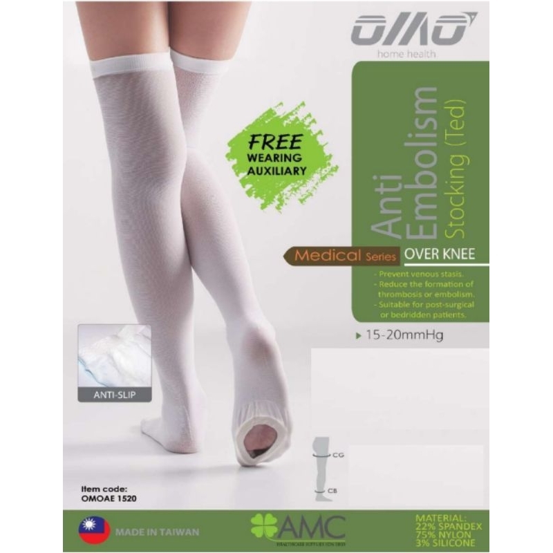 TED STOKING Anti Embolism Compression Stocking sesuai individu selepas ...