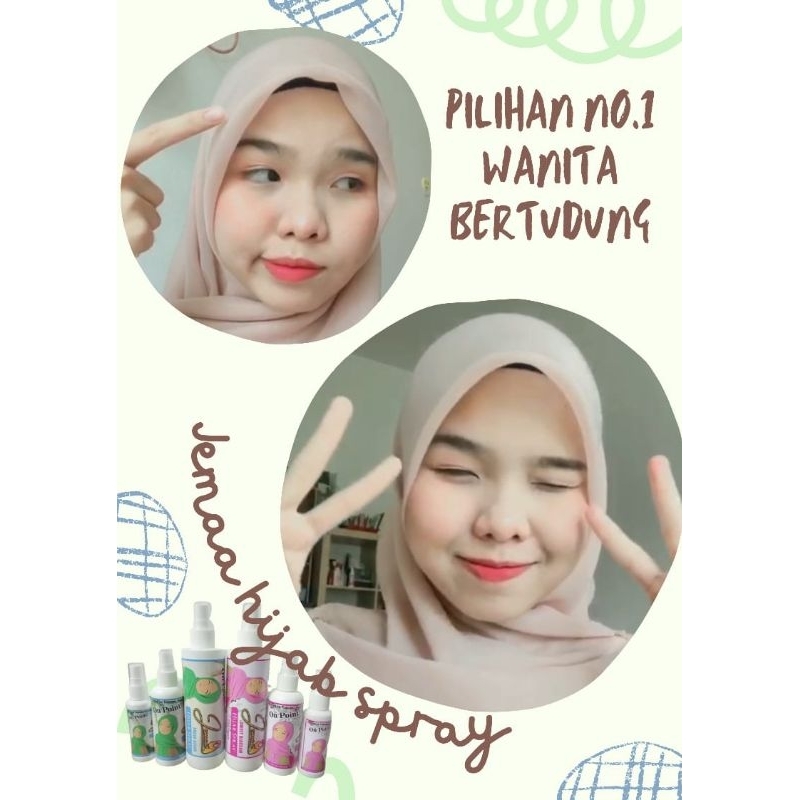 HIJAB SPRAY ON POINT | ANTI STRESS | SPRAY TUDUNG | PENGERAS TUDUNG ...