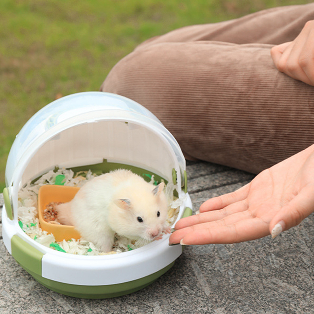 Portable Hamster Carry Cage with Water Bottle Travel Handbags Outdoor ...