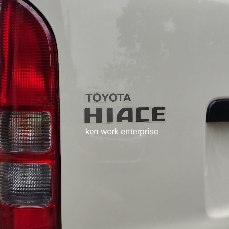 sticker toyota hiace van sticker | Shopee Malaysia