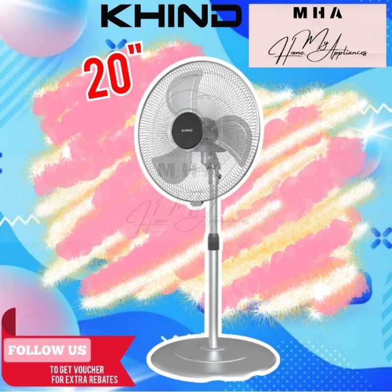 Khind Industrial Stand Fan SF2003F 20" Kipas Tinggi Industri | Shopee ...