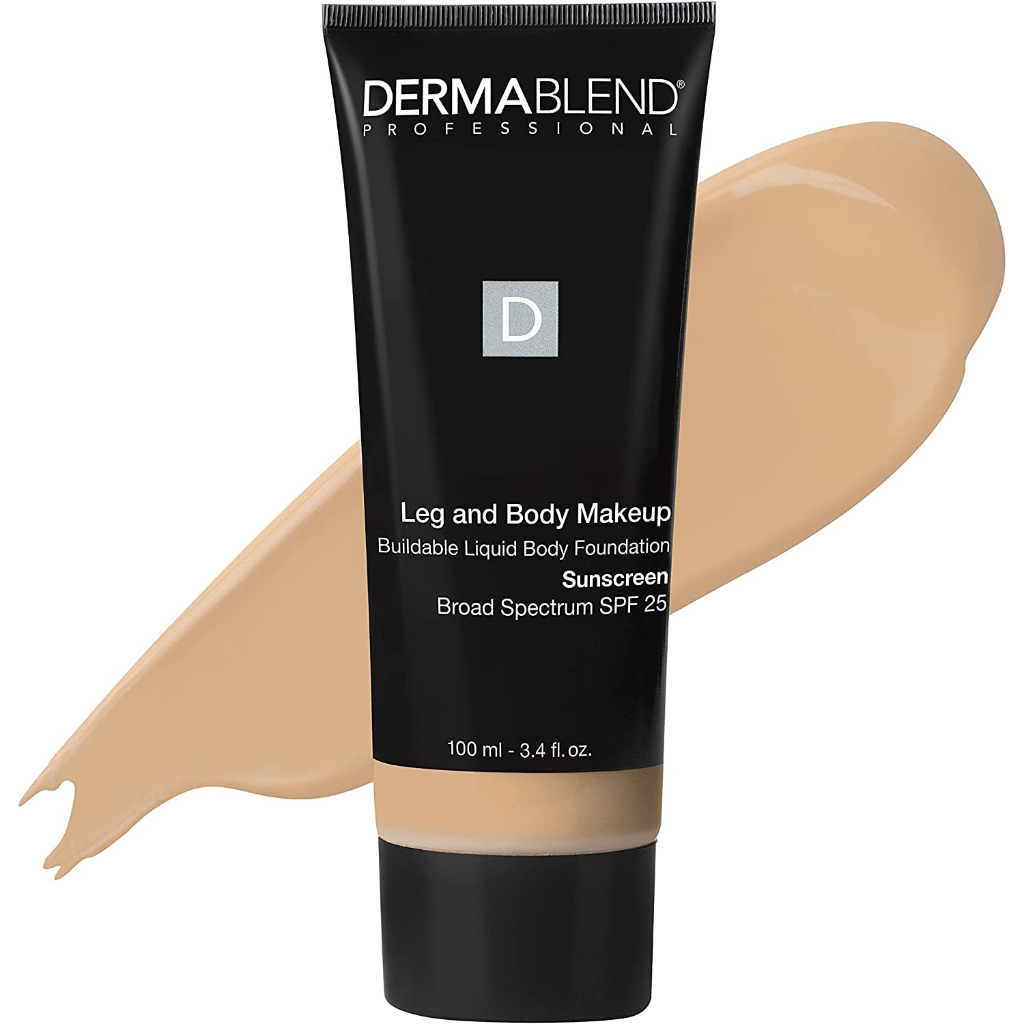 Dermablend Leg and Body Makeup Buildable Liquid Body Foundation - 20N ...