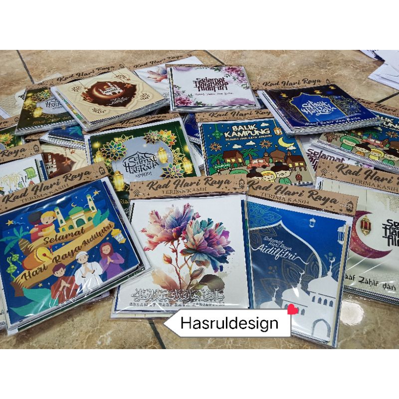Kad Raya Cantik + free sampul raya | Shopee Malaysia