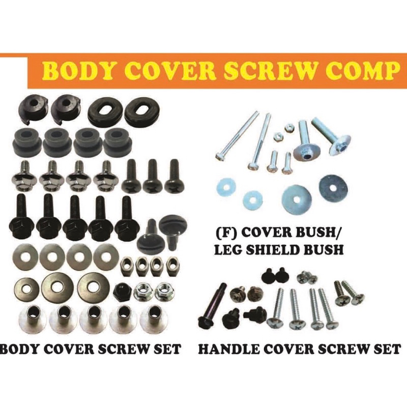 HONDA EX5 EX5 HIPOWER WAVE 100R BODY COV SCREW FULL COMPLAETE SET ...