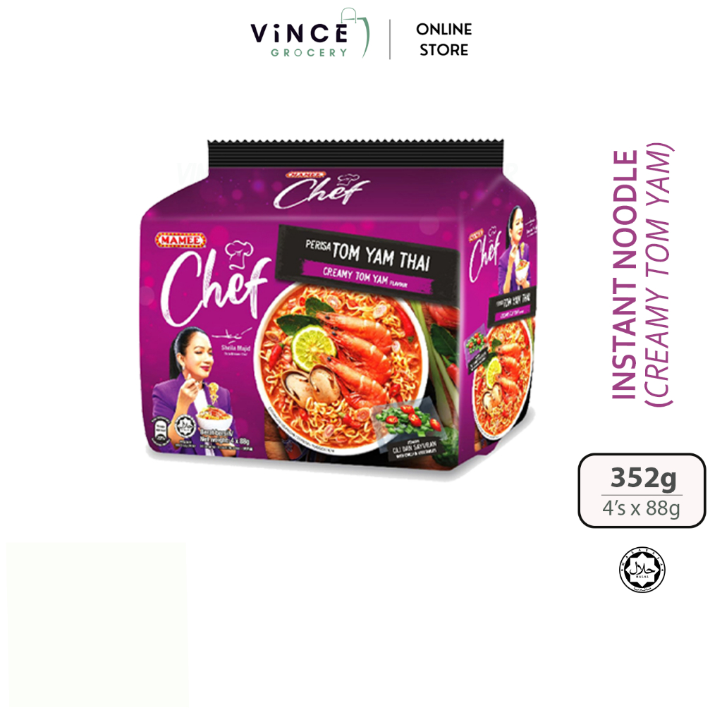 MAMEE CHEF Instant Noodle (Curry Laksa / Tom Yum / Lontong / Spicy ...