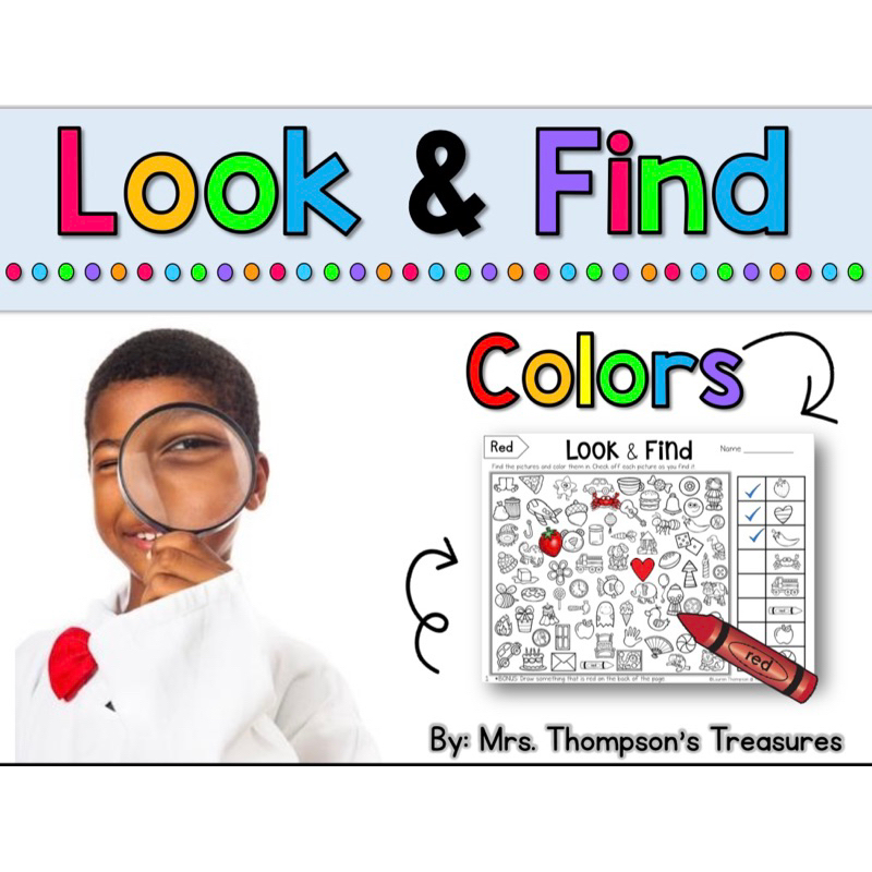 [Soft Copy] [Look and Find]Printable Activity Worksheets by for kids ...