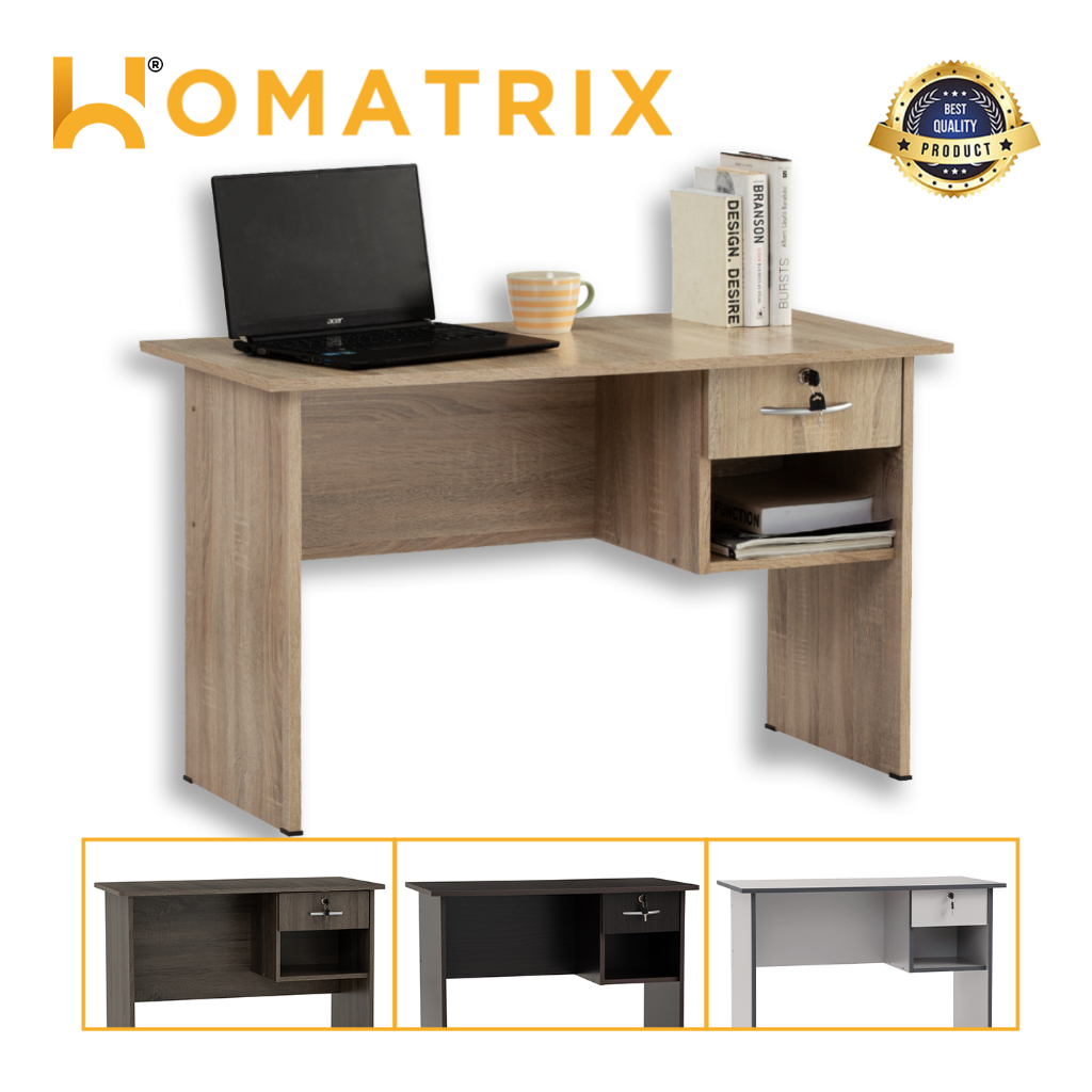 HOMATRIX Study Table Computer Office Table with drawer (3ft) ECO 90cm ...