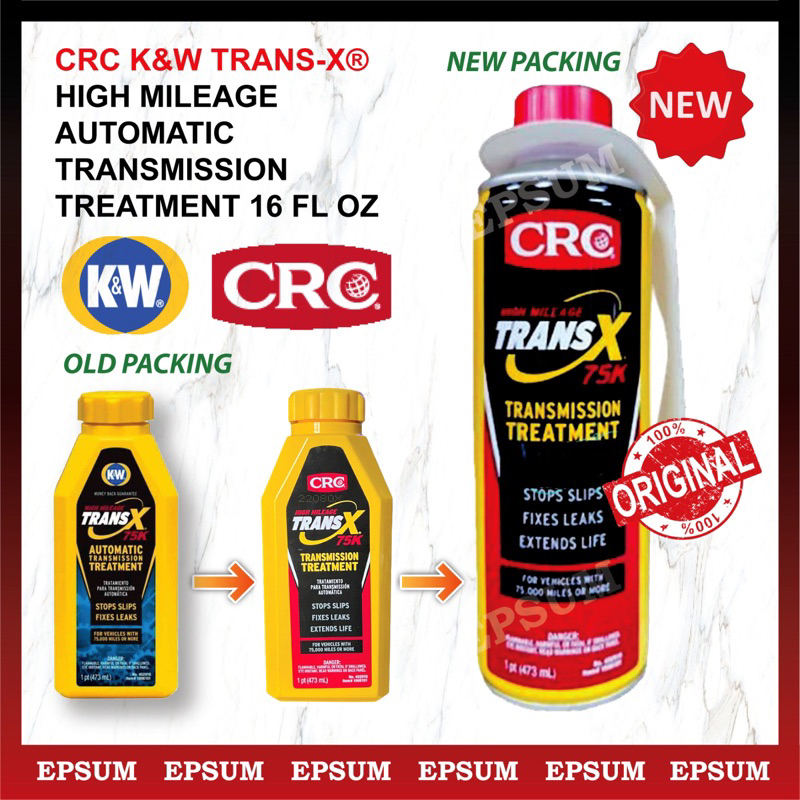 CRC Trans X High Milage 75K Automatic Transmission Treatment 473ML | Shopee Malaysia
