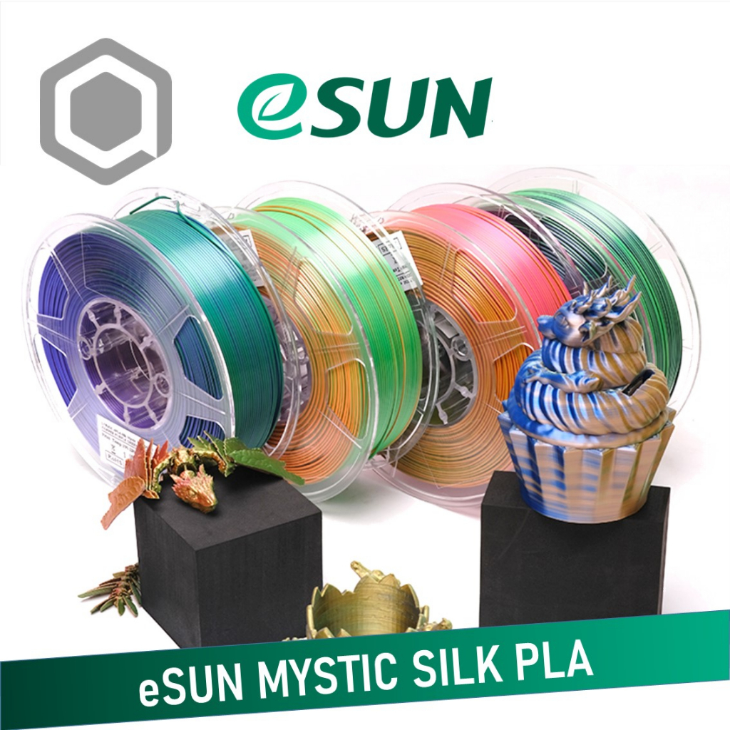 eSUN eSilk PLA Mystic Silk 3D Printer Filament PLA Triple-Colour Co-Extrusion - 1kg | 1.75mm ...