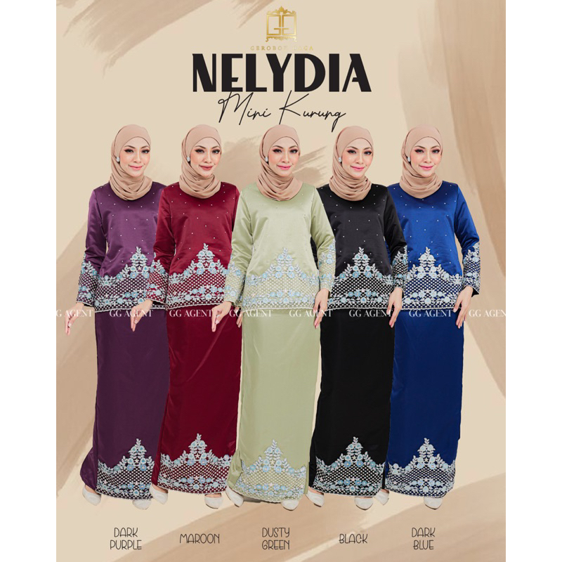 Nelydia Siska Mini Kurung (kurung kedah sulam) | Shopee Malaysia