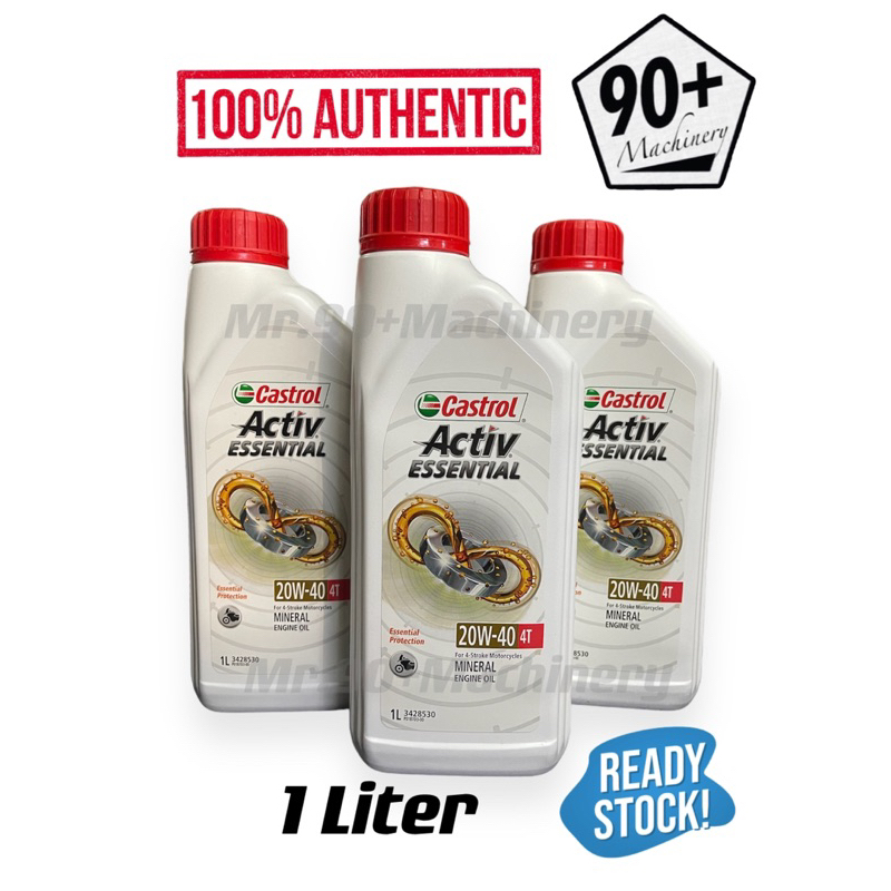 CASTROL Engine Oil Minyak 4T 100%ORIGINAL CASTROL GO CASTROL ACTIV 20W ...