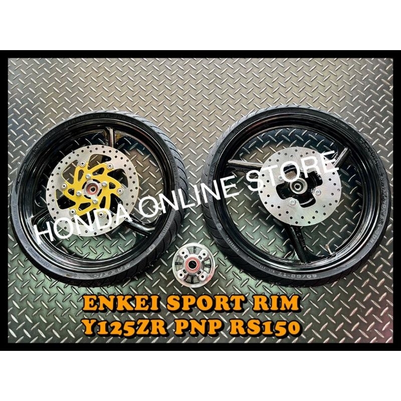 Enkei Sport Rim YAMAHA 125 PNP HONDA RS150 RS 150 Complete Set 125Z ...
