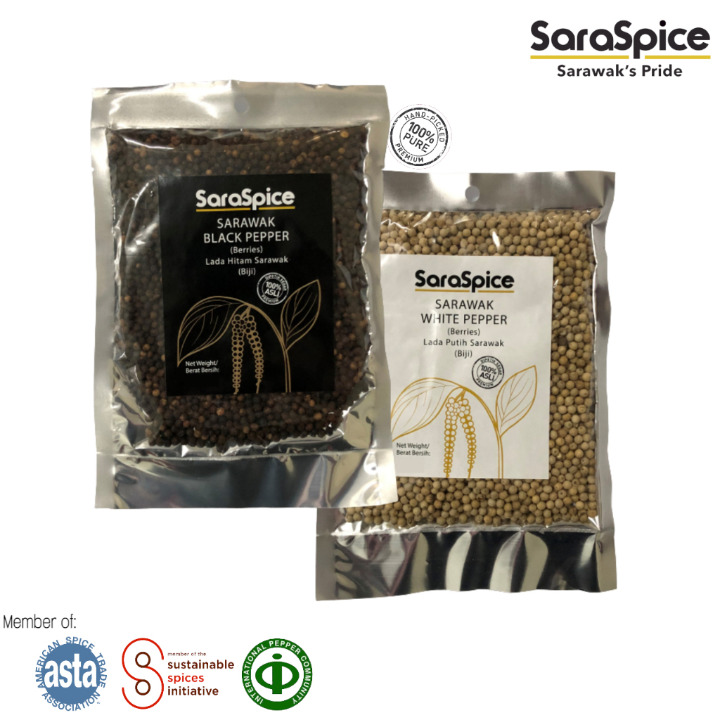 Saraspice - Sarawak Black/White Pepper Berries (1kg/Softpack) | Biji Lada Hitam/Putih (1kg ...