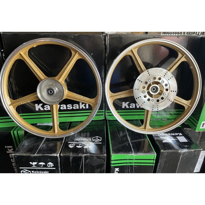 SPORT RIM AR80 GOLD EMAS KOTAK KAWASAKI MADE IN JAPAN ENKEI A CLASS ...