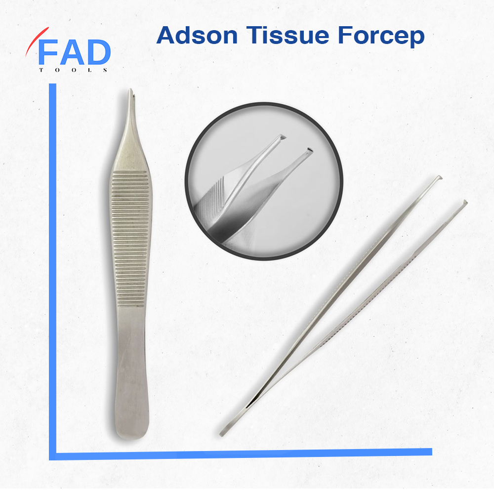 Adson Tissue Forcep For Dental And Surgical Uses, Stainless Steel CE ...