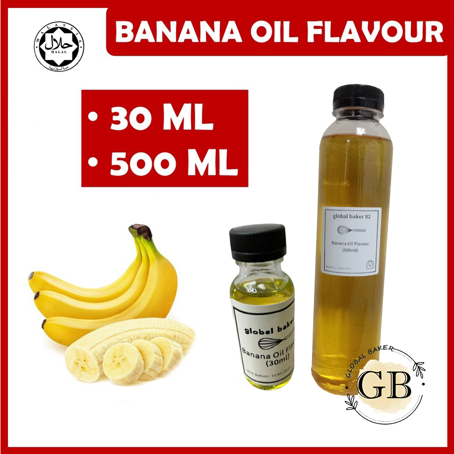 BANANA OIL FLAVOUR / PERISA PISANG (HALAL) 30ML,500ML (HALAL)(READY ...