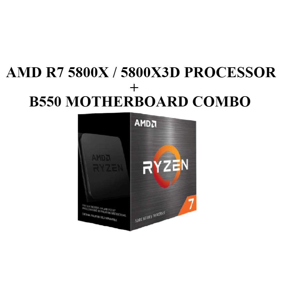 AMD R7 5800X / 5800X3D + Asus / Gigabyte / MSI B550M Motherboard COMBO | Shopee Malaysia