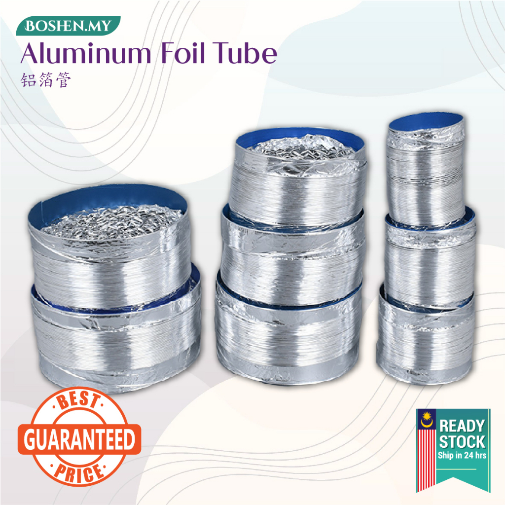 Aluminum Foil Tube Hose Pipe Exhaust Fan Kitchen Kipas Ekzos hos tiub ...