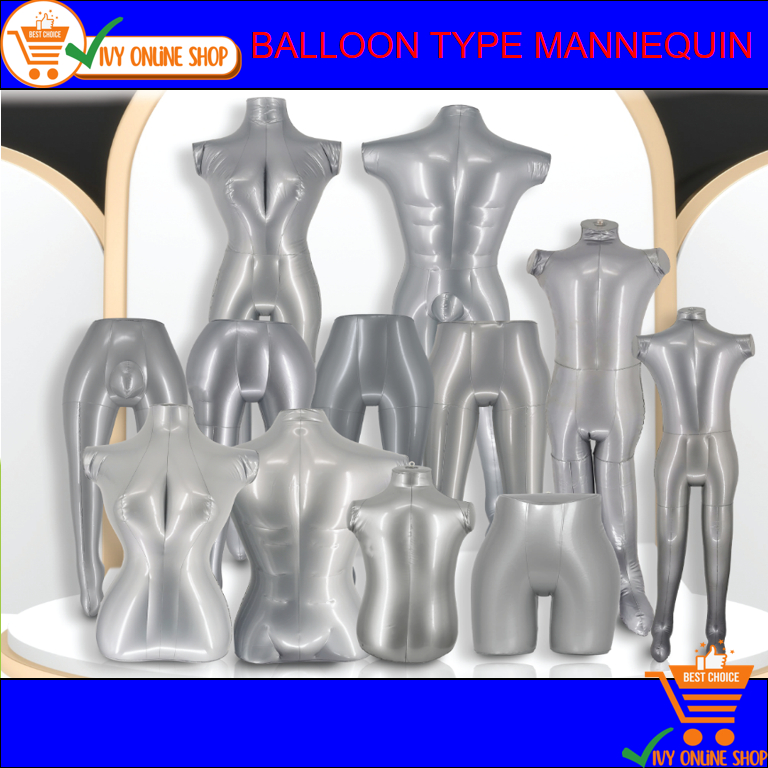 Balloon Type Mannequin Plastic Body Patung Balloon Female | Shopee Malaysia
