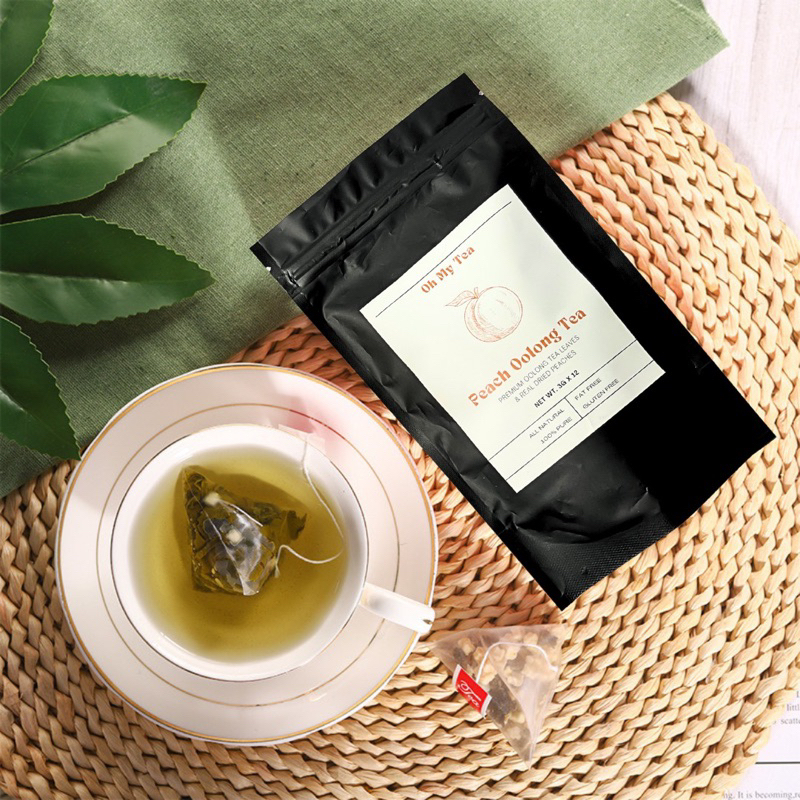 OhMyTea | Real Fruit Tea / White Peach Oolong / Pineapple Green Tea ...