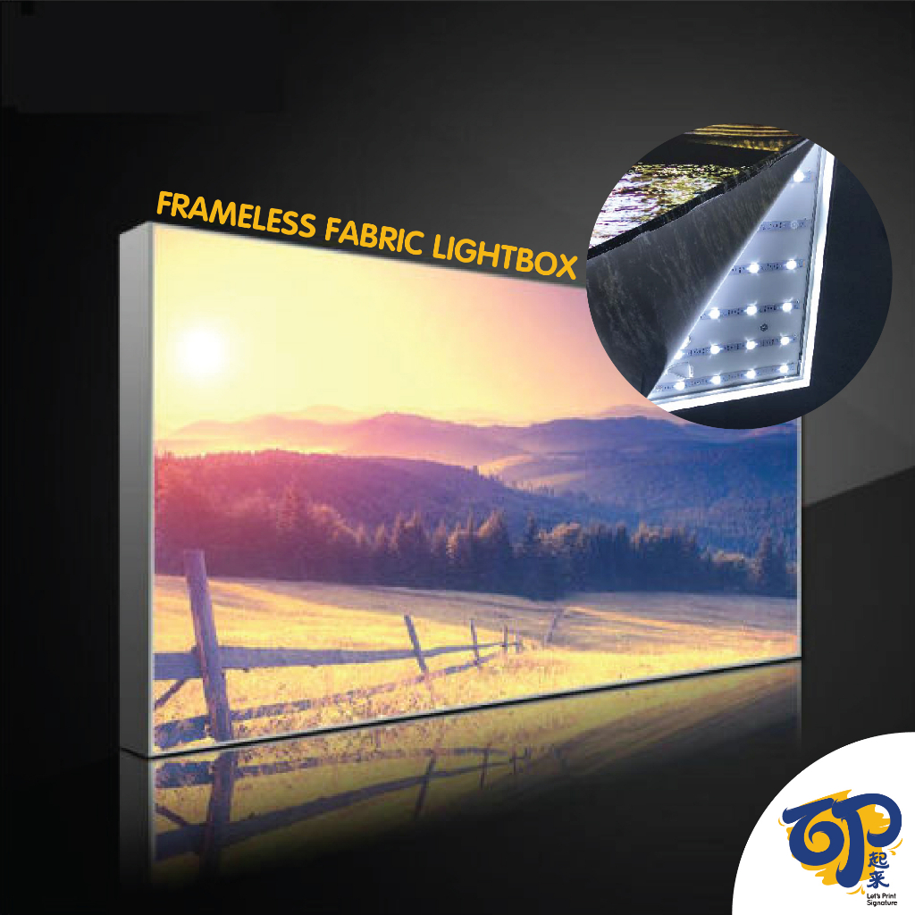 Custom Frameless Fabric Lightbox Signage | Light Box Sign | Upgraded ...