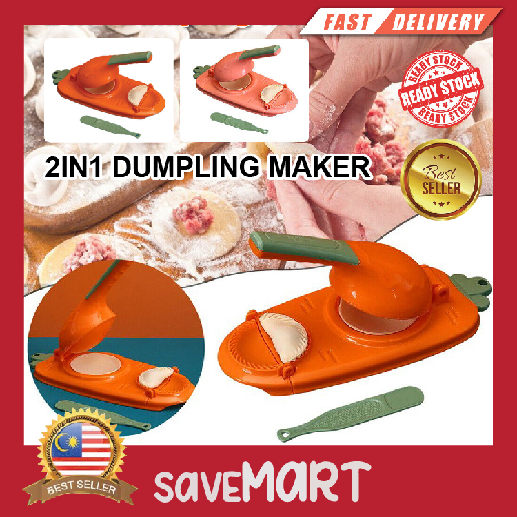 2in1 Dumpling Maker Curry Puff Skin Press Dough Presser Skin Wrapper ...