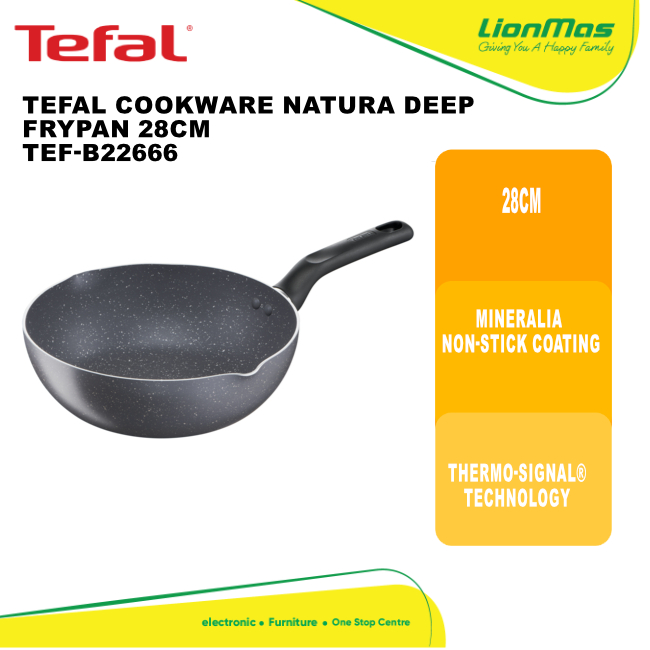 TEFAL COOKWARE NATURA DEEP FRYPAN 28CM TEF-B22666 | Shopee Malaysia