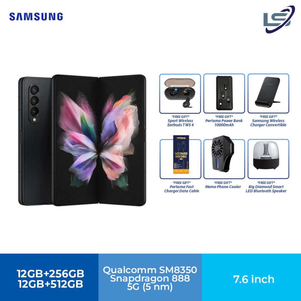 SAMSUNG Galaxy Z Fold3 5G | 12GB+256GB / 12GB+512GB | 7.6" Foldable ...