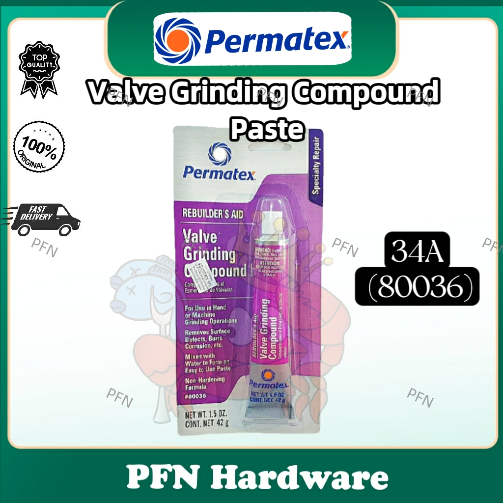Permatex Original 34A Valve Grinding Compound Paste ( 42g ) Grind Valve ...