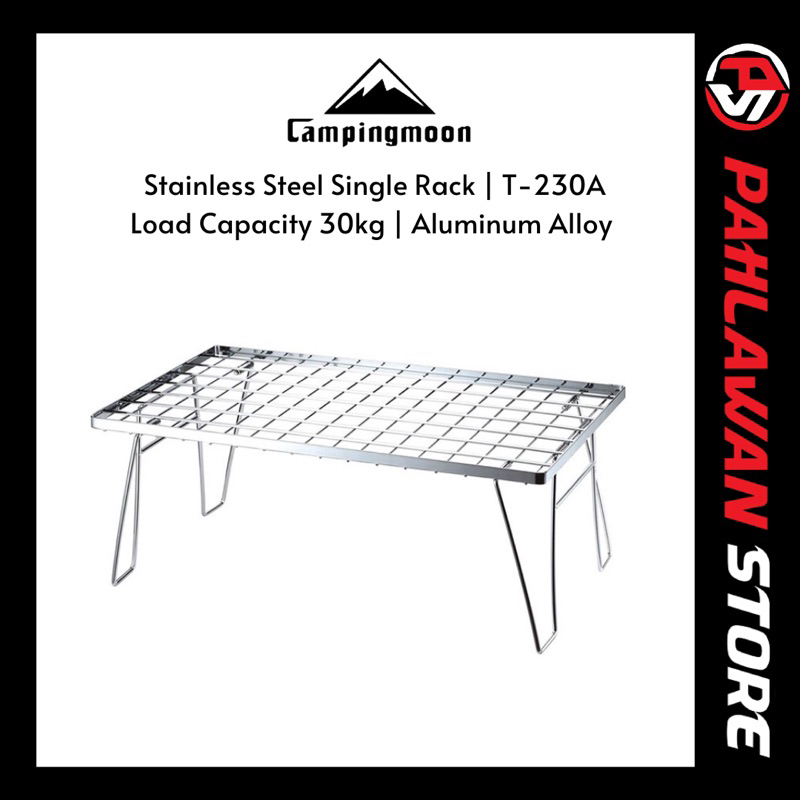 Campingmoon Foldable Camping Grill T-230A Stainless Steel Field Rack ...
