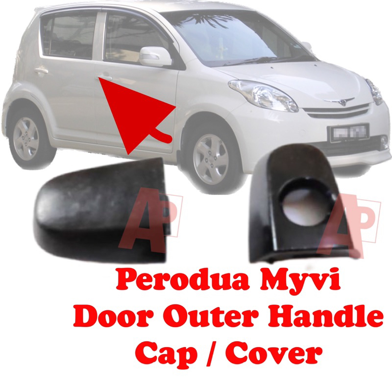 Perodua Myvi Door Outer Handle Black type Cap / Cover New Front Left ...